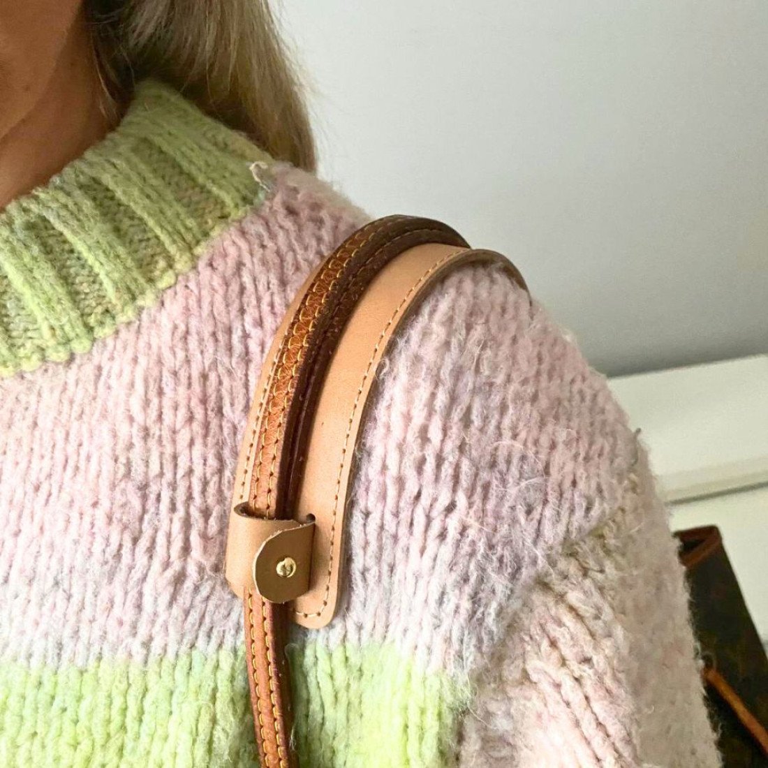 Handmade Leather Handle Cover for LV Bags | Leather Shoulder Pad for ...