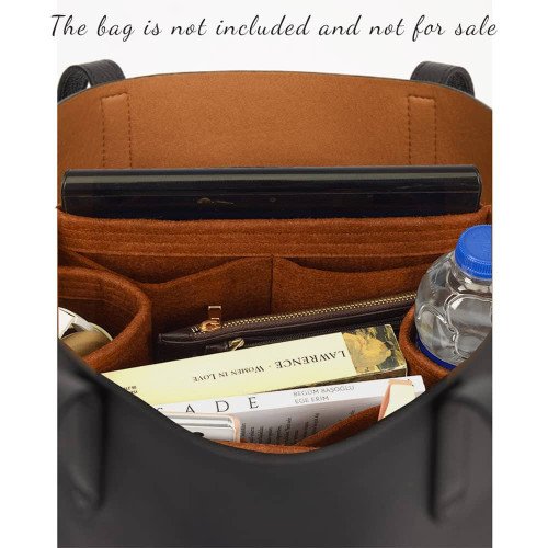 Regular felt handbag organizers with 2 round holders